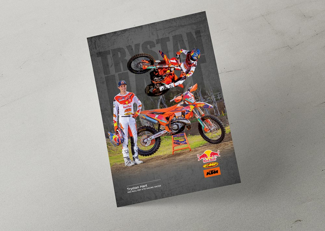 KTM & Gas Gas Fan Poster - Brown Ink Geelong, Ballarat, Torquay