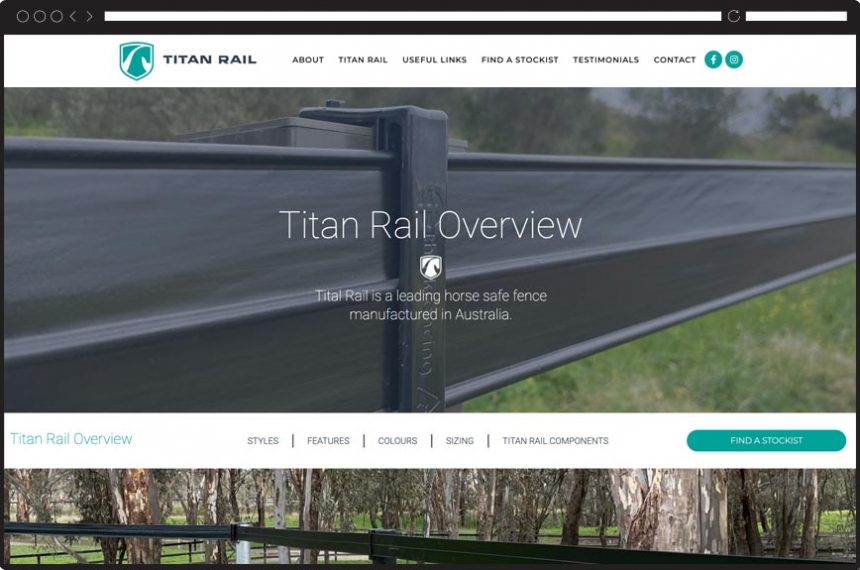 Titan Rail Website - Brown Ink Geelong, Ballarat, Torquay