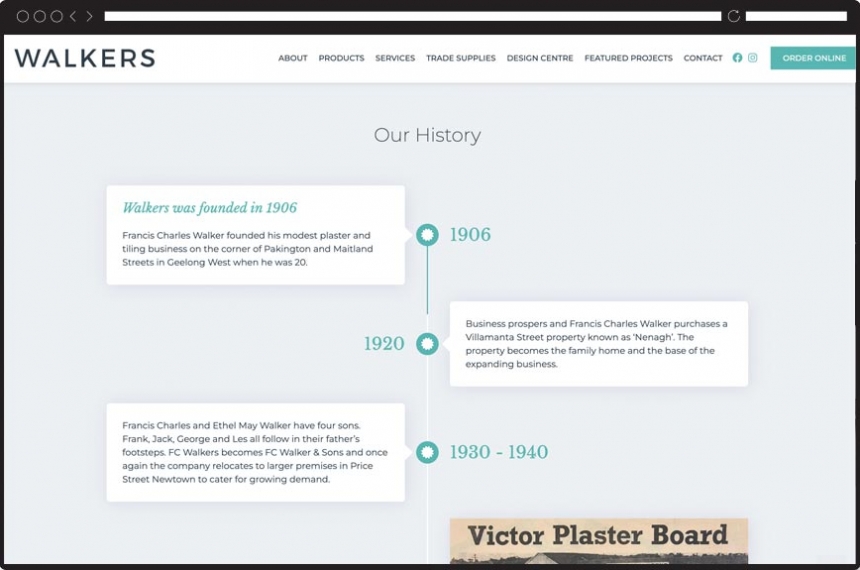 Walkers Custom Website - Brown Ink Geelong, Ballarat, Torquay