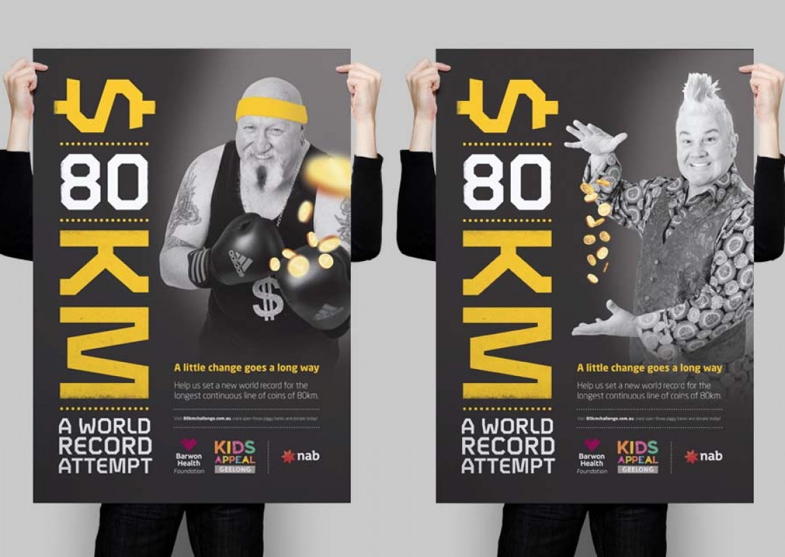 The World Record Challenge Posters - Brown Ink Geelong, Ballarat, Torquay